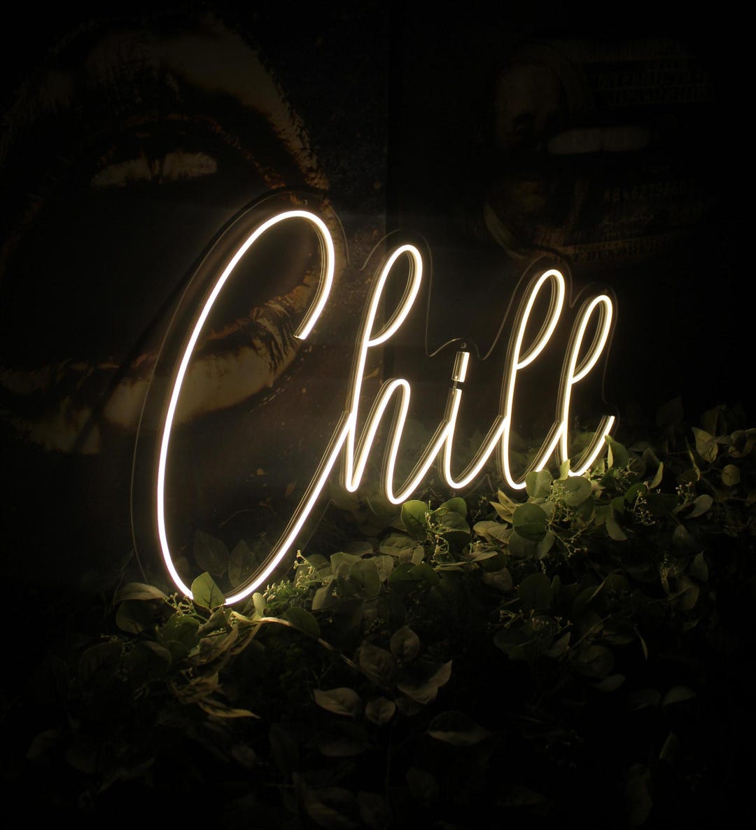 Chill Neon Sign, Business Neon Light, Home Wall Decor, LED Night Light ...