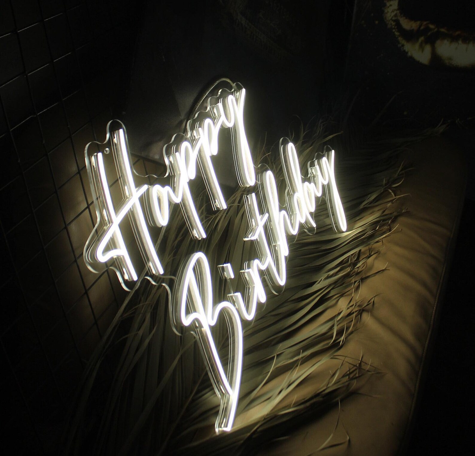 Happy Birthday Neon Sign, Name Neon Signs, LED Neon Light Sign, Neon ...