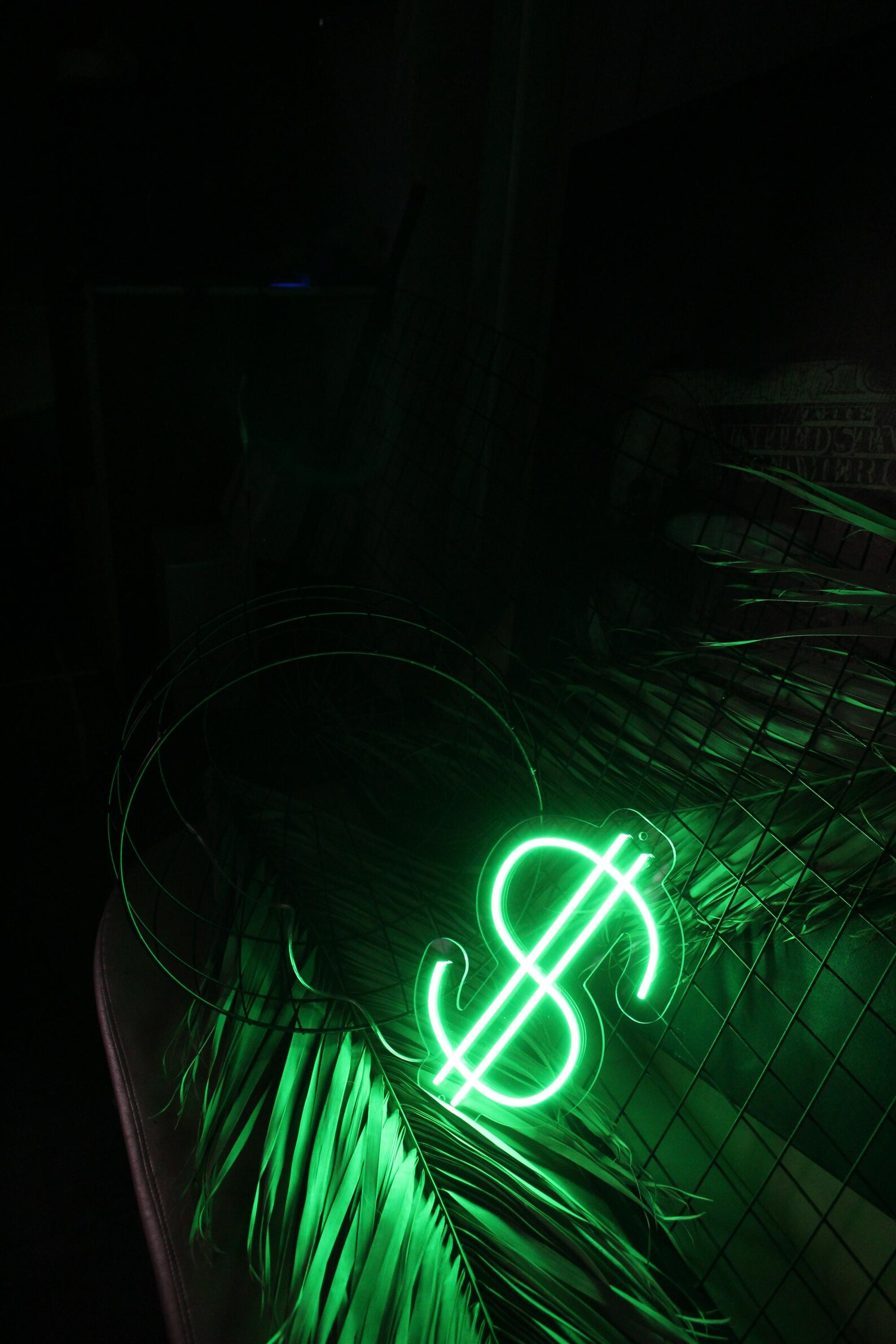 Dollar Neon Sign, Dollar Neon Art, Money Symbol Light, Money Neon Sign ...