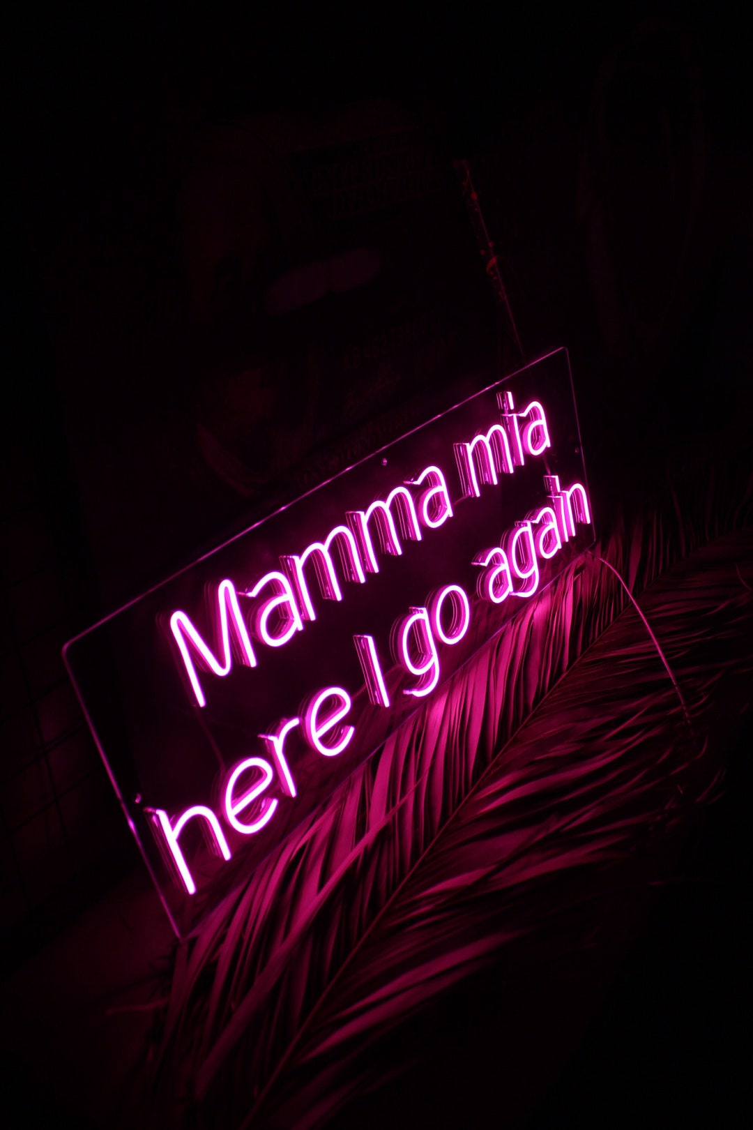 Mamma Mia Personalized Neon Sign, Custom Night Light, Business Sign ...