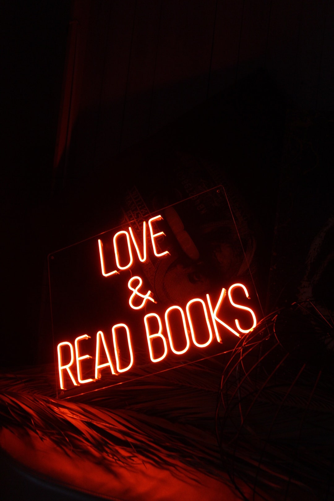 Love & Read Books Neon Sign I Custom Books Neon Sign I Library Neon ...