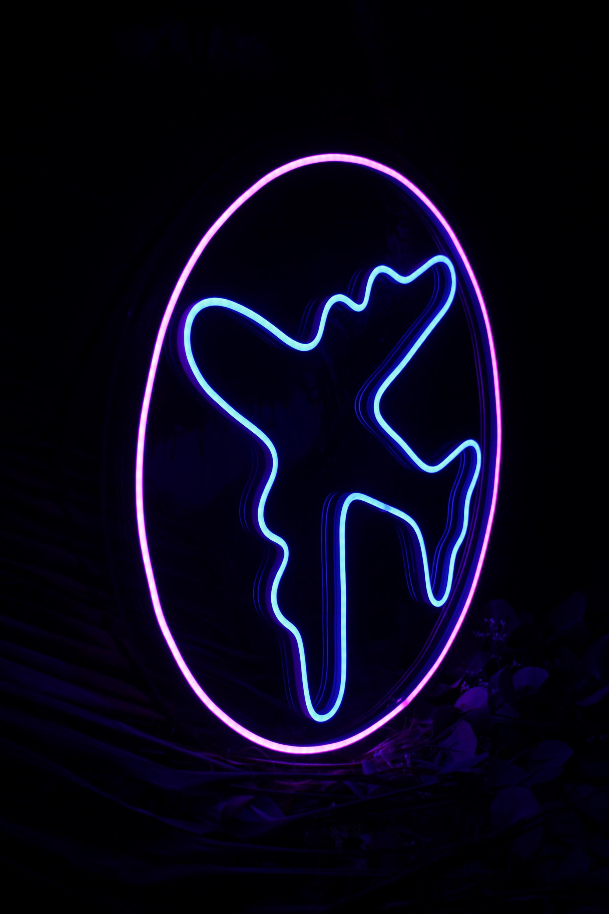 Custom Airplane Neon Sign, Airplane Led Sign, Airplane Wall Decor ...