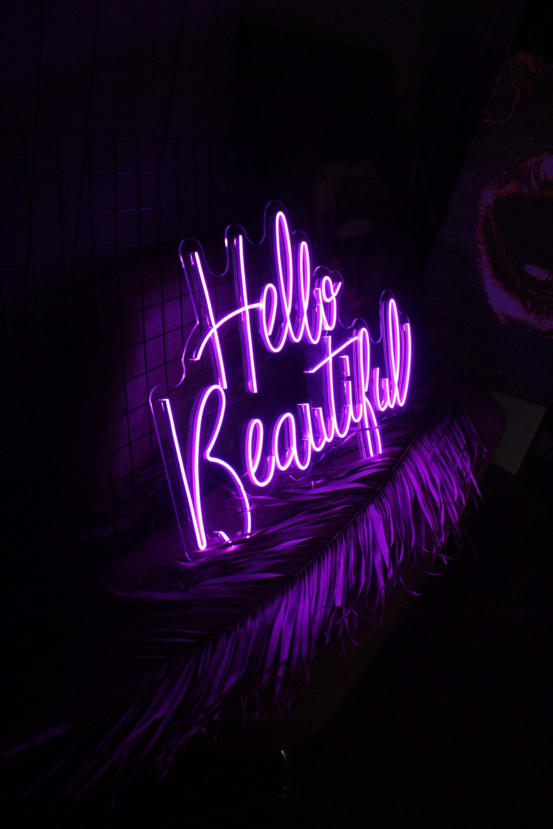 Hello Beautiful Neon Sign I LED Light Sign, Bedroom Decoration ...