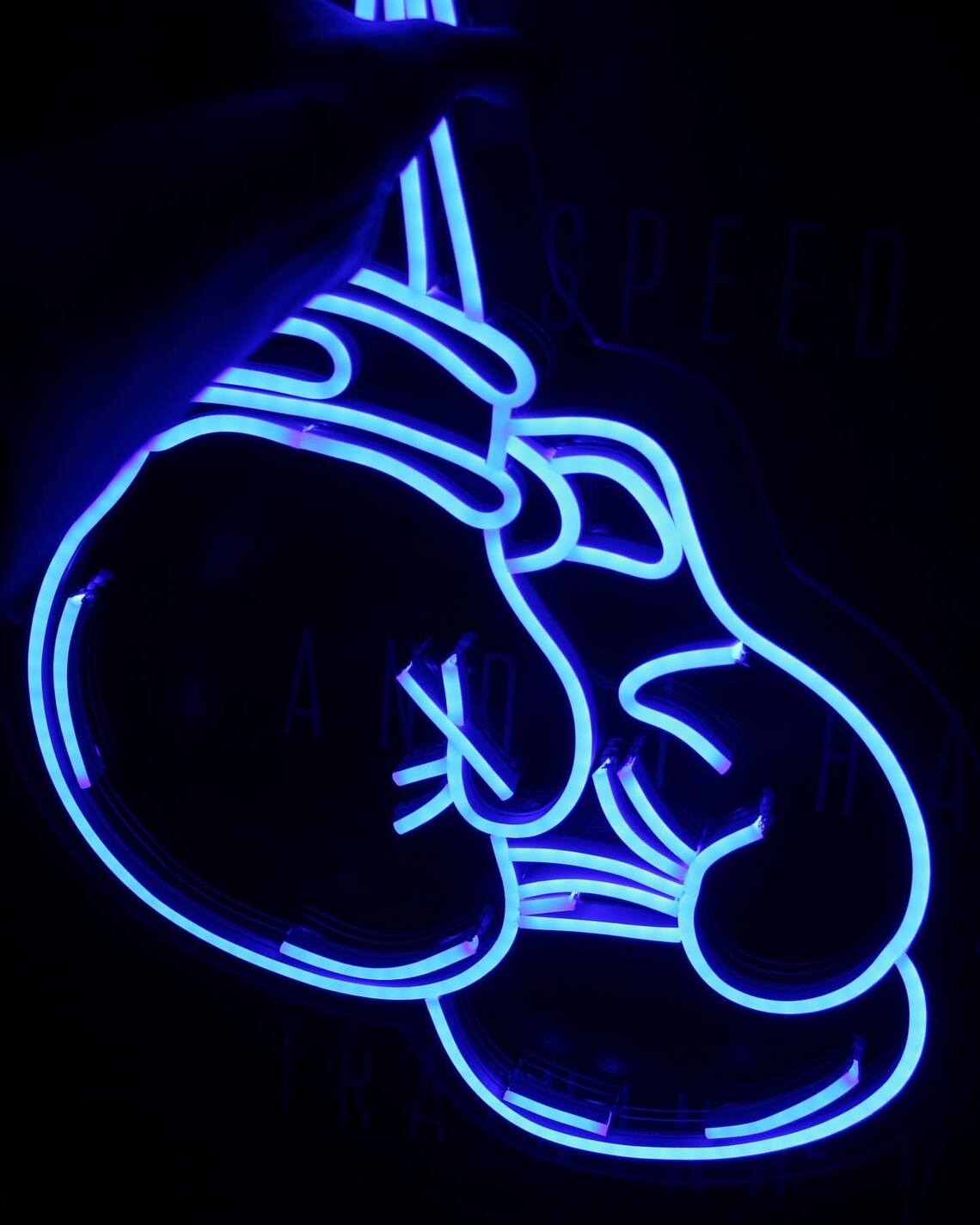 Boxing Gloves Neon Sign, LED Wall Art Boxing, LED Neon Lights, Gym Wall ...