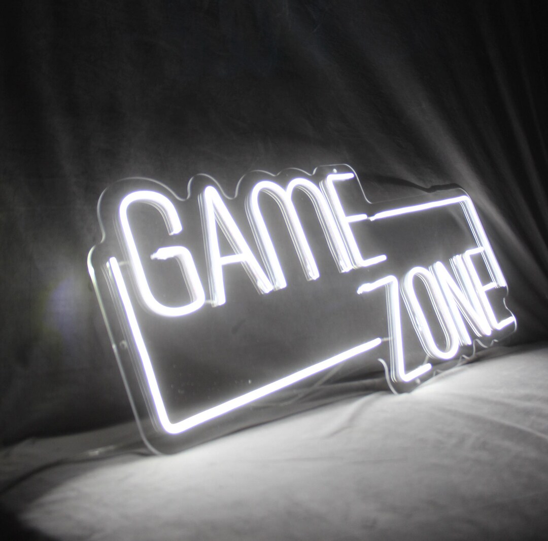 Game Zone, Gaming Zone LED Neon Sign, Neon Wall Decor, Video Games Sign ...