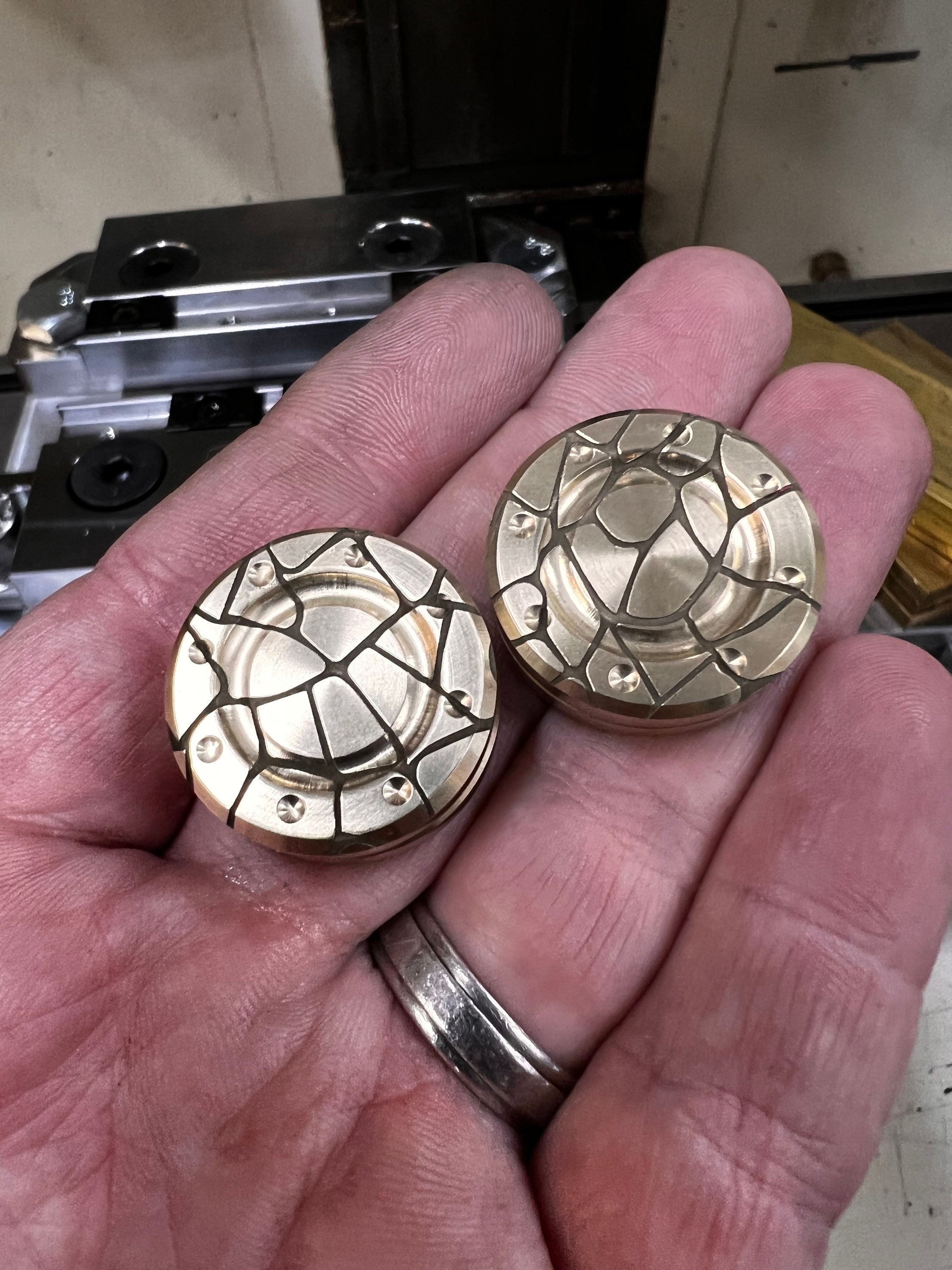 Mini Cracked Porthole Haptic Coin / Fidget / Worry Coin / - Etsy