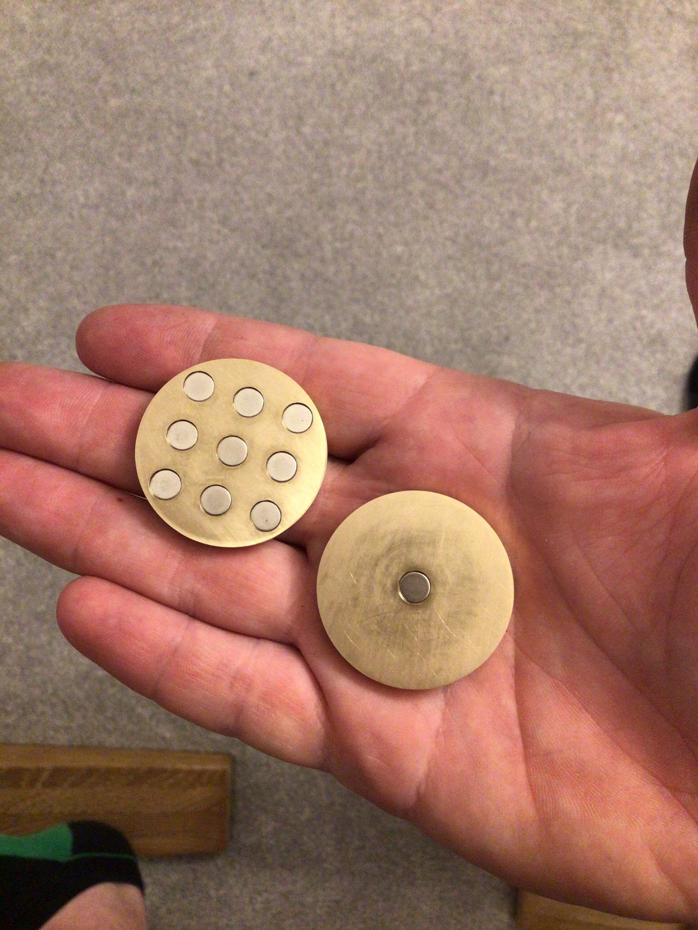 The Orbit Haptic Coin / Fidget / Worry Coin / Brass EDC / - Etsy Sweden