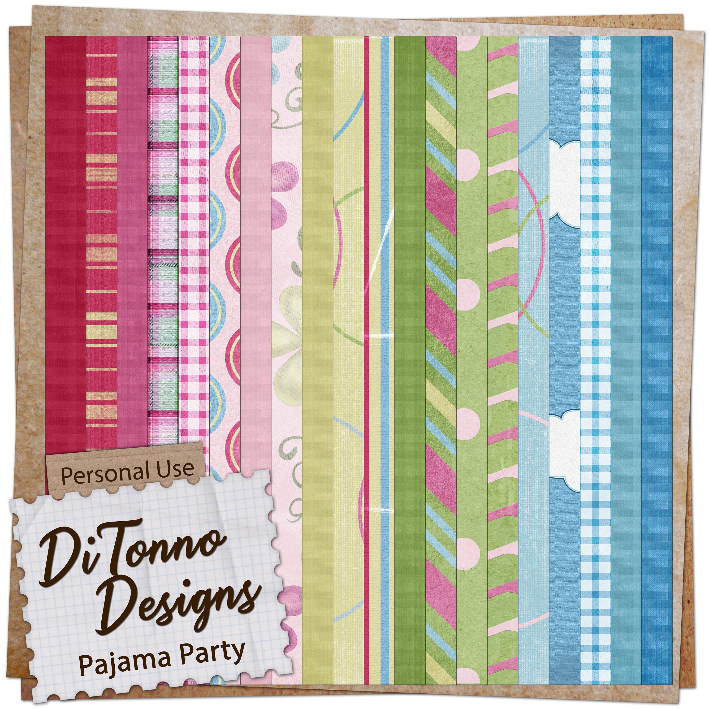 Digital Scrapbook Kit 12x12 | Print Ready Electronic Files - Background ...