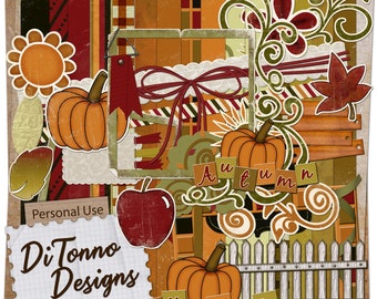 Digital Scrapbook Kit 12x12 | Print Ready Electronic Files - Background ...