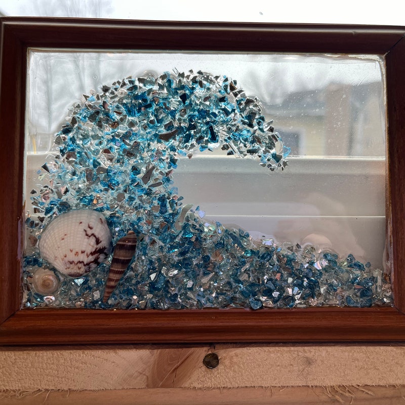 Ocean Wave Glass Art - Etsy