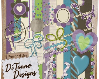 Digital Scrapbook Kit 12x12 Print Ready Electronic Files - Etsy