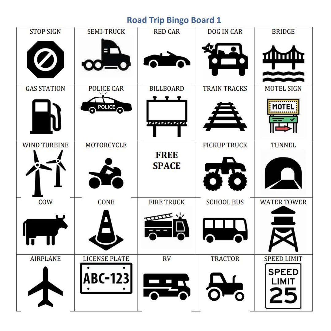 Road Trip Games Printable PDF | Kids Travel Games Pack | Scavenger Hunt ...