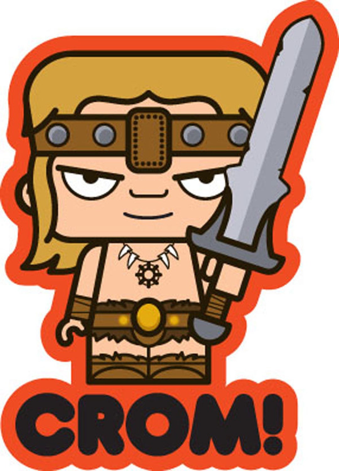 CROM Conan the Barbarian Arnold Schwarzenegger Vintage Movie Printed ...