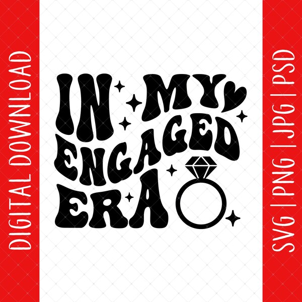 Engaged Svg - Etsy
