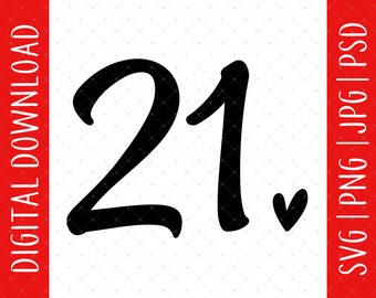 21 AF Funny 21st Birthday Svg Png Jpg Psd Digital Download | Etsy