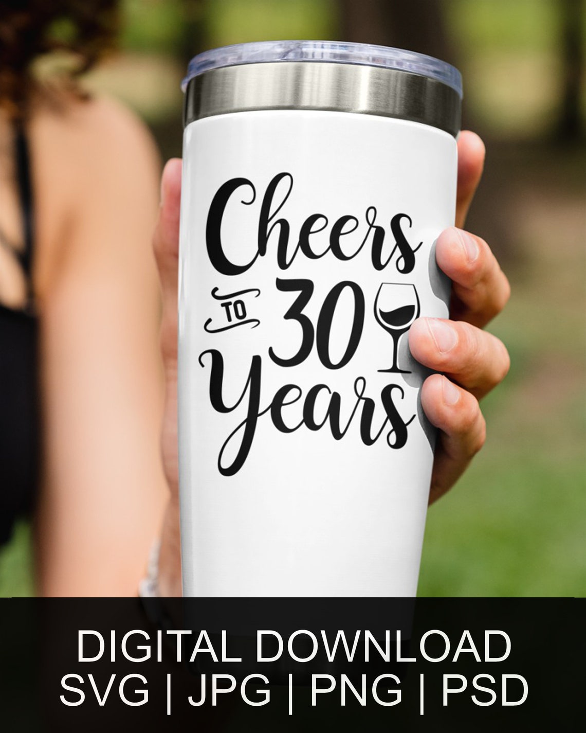 Cheers to 30 Years Svg Png Jpg Psd Digital Download 30th - Etsy