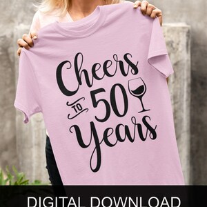 Proost op 50 jaar Svg Png Jpg Psd Digitale Download 50e - Etsy Nederland