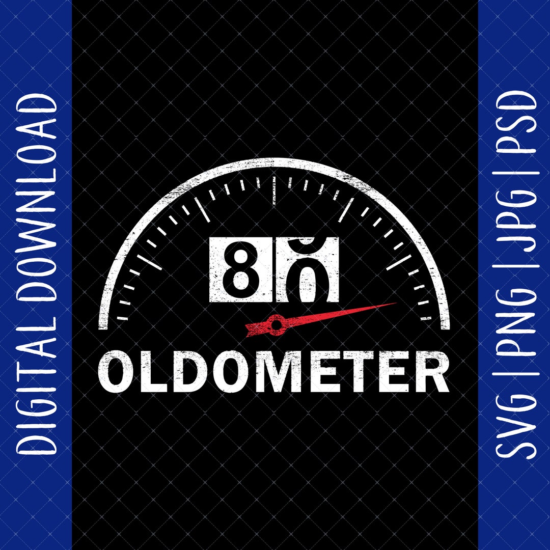 80 Oldometer Birthday Digital Download - 80th Birthday Gifts for Men ...