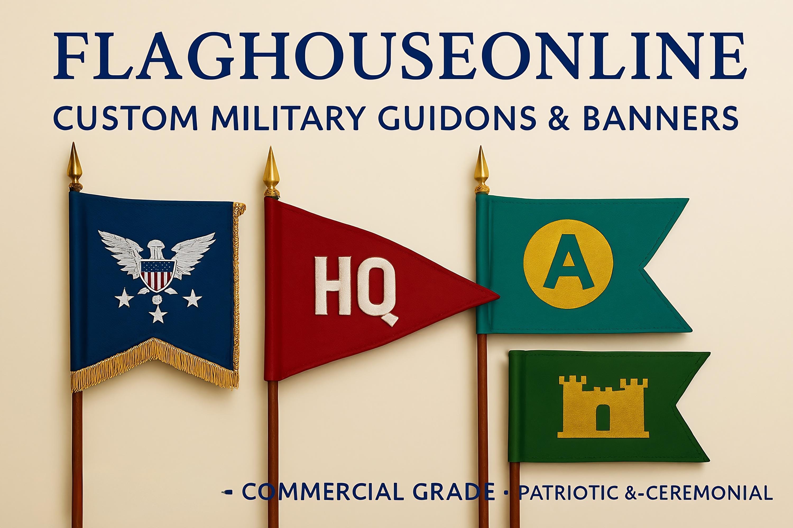 Custom Guidon Flag – Swallowtail Pennant Banner – Military Style Flag ...