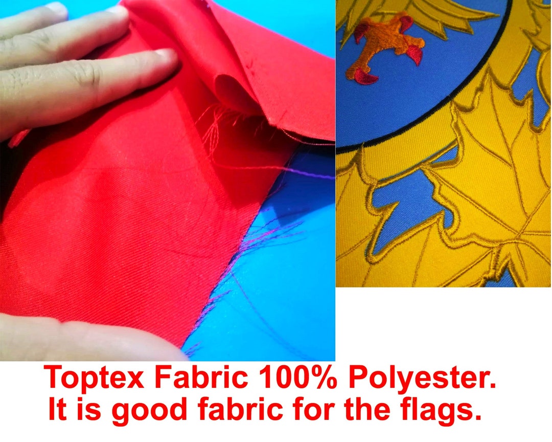 Custom Embroidered Flag 3x5 Ft: Single Sided Appliqued Banner - Etsy