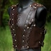 Costume Leather Set Larp Ranger, Pauldrons Gorget Bandolier Bracers ...