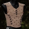 Costume Leather Set Larp Ranger, Pauldrons Gorget Bandolier Bracers ...