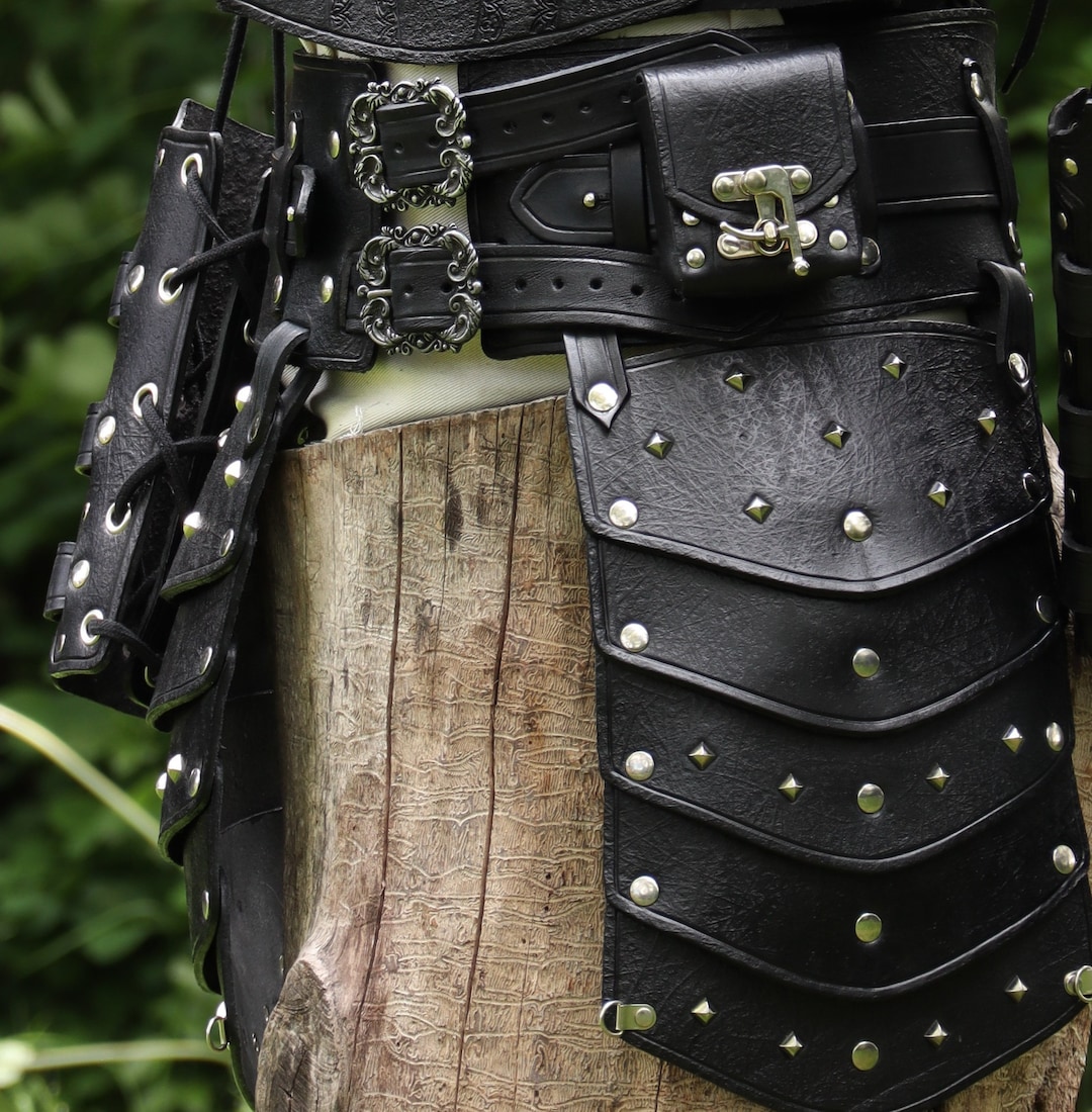 Tasset Belt Larp Leather Armor Hero Belt - Etsy