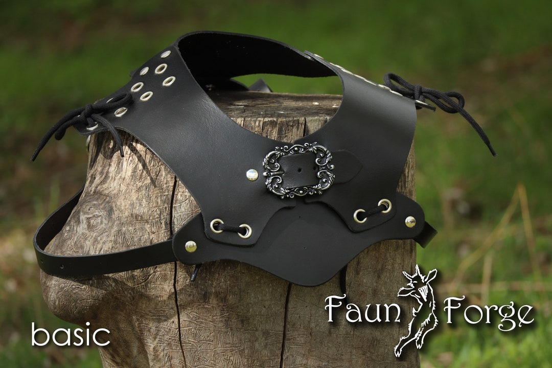 Gorget Leather Armor Part of Rogue Set Costume - Etsy