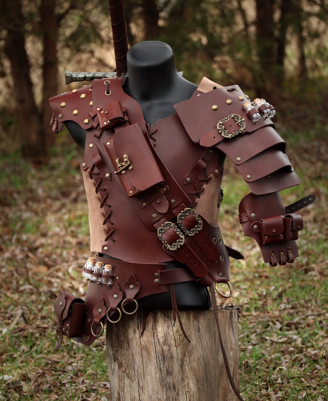 Witcher Young Warrior Armored - Leather Larp Chestplate Costume. With ...