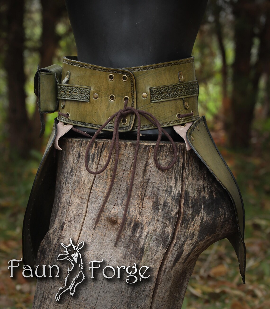 Elven Guard Tasset Belt - Larp Leather Armor - Etsy