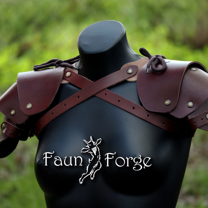Leather Shoulder Armor - Etsy