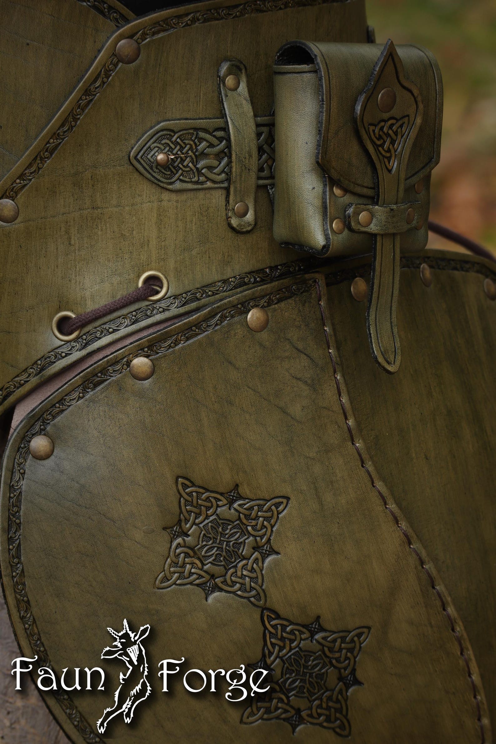 Elven Guard Tasset Belt - Larp Leather Armor - Etsy
