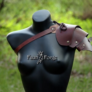 Basic Pauldrons XS - Leather Shoulders Armor for Larping - Etsy