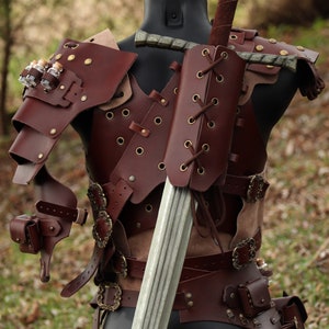 Witcher Young Warrior Armored - Leather Larp Chestplate Costume. With ...