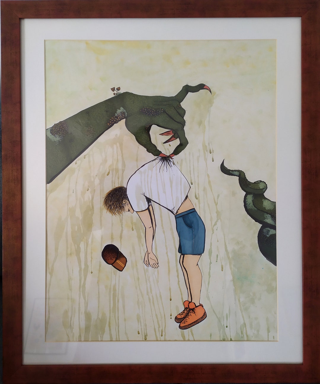 Swamp Romance an Original Framed Painting in Mixed Media - Etsy