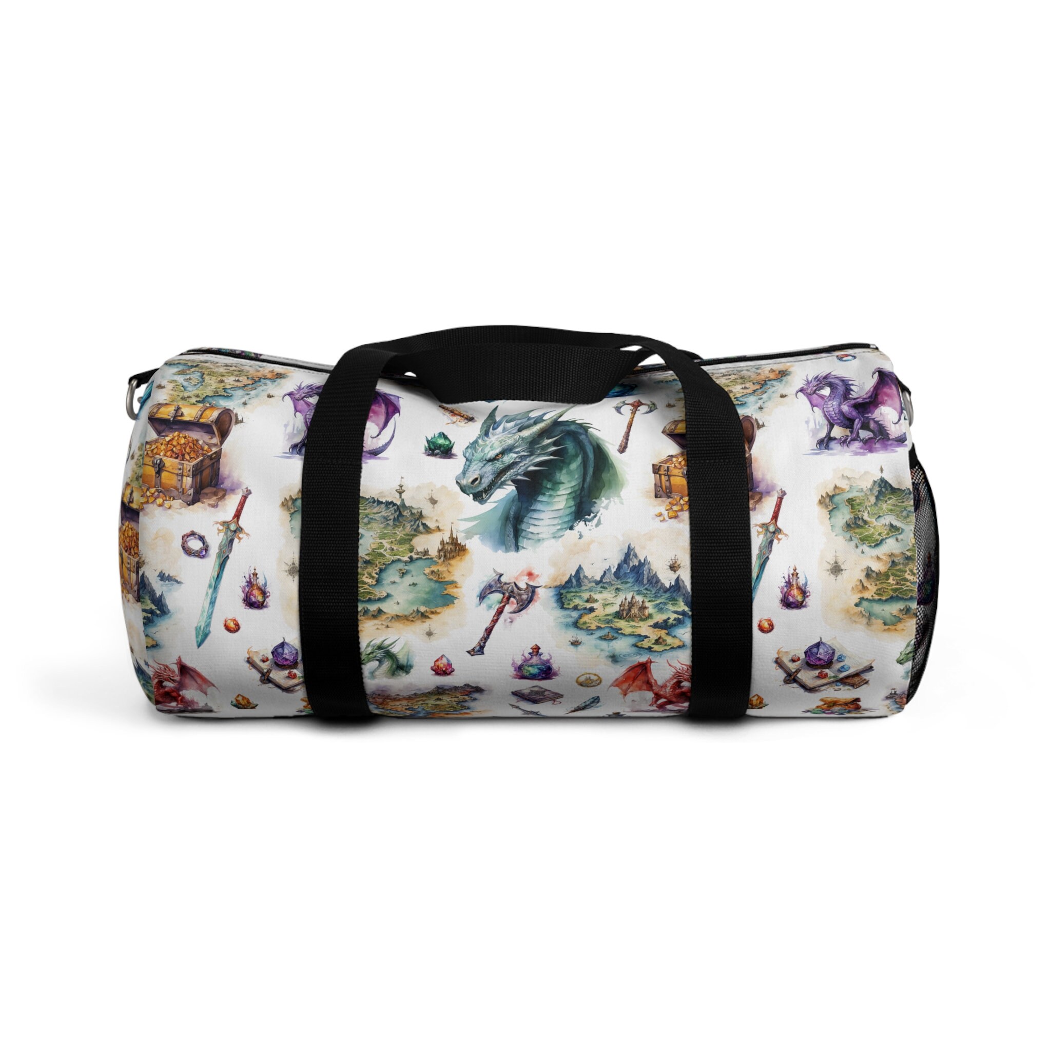 Dungeons and Dragons Duffel Bag, Zippered Dnd Gamer Tote, D&D, RPG ...