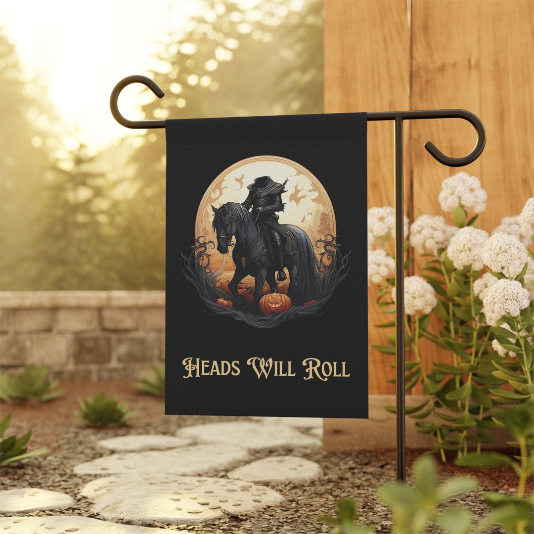 Sleepy Hollow Headless Horseman Flag, Heads Will Roll | Garden & House ...