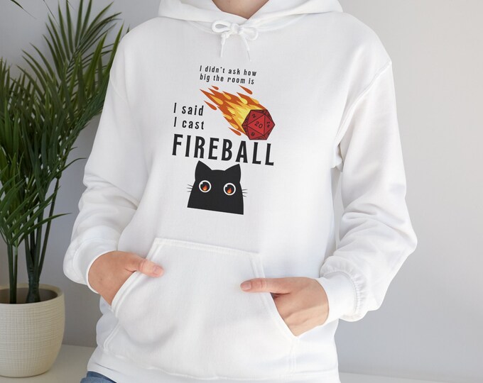 I Said I Cast Fireball Dnd Cat Sticker Dungeon Master Gift - Etsy