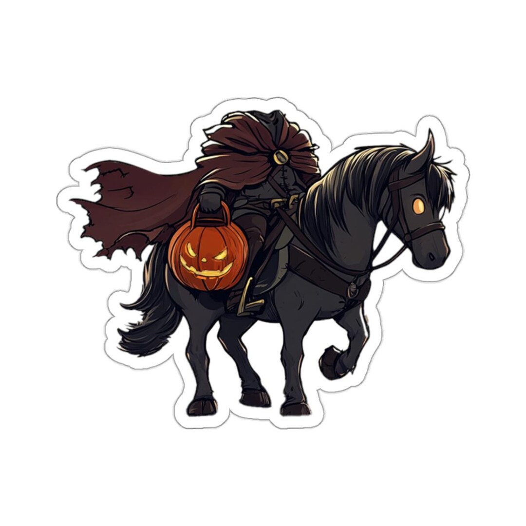 Chibi Headless Horseman Sticker - Legend of Sleepy Hollow - Etsy