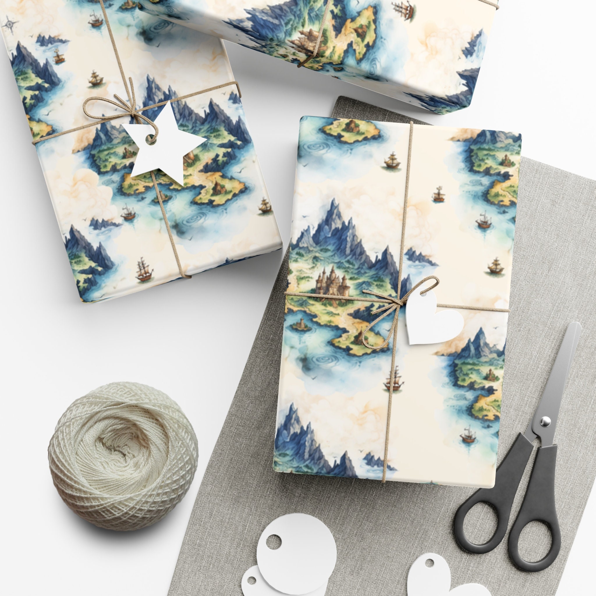 Fantasy Map Dungeons and Dragons Gift Wrap, Wrapping Paper, Dnd, RPG - Etsy