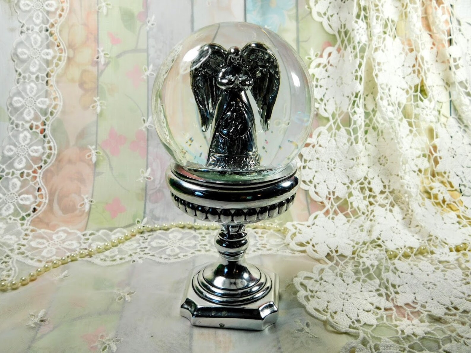 Angel Snow Globe Snow Globe with Angel Figurine Vintage | Etsy