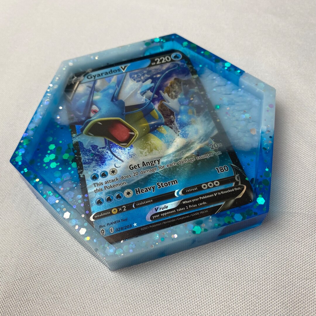 Pokemon Drinks Coaster Gyarados Handmade Resin Pokémon - Etsy