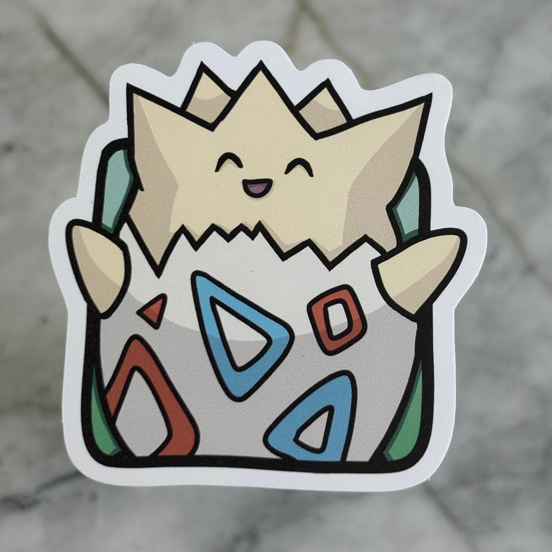Togepi Vinyl Matte Sticker Pokemon Sticker Gamer Waterproof ...