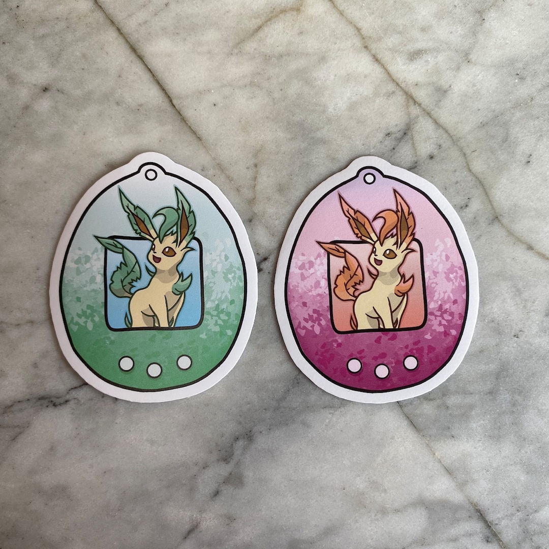 Leafeon Tamagotchi Vinyl Matte Sticker Autumn Pokemon - Etsy