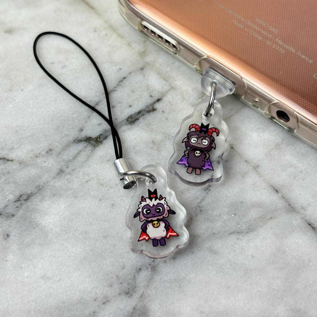 Cult of the Lamb Phone Charm | Lamb or Goat USB-C or Lightning Dust ...