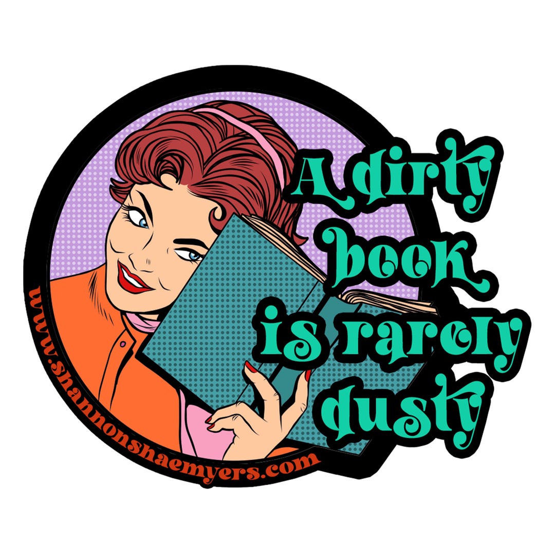 Dirty Book Matte Vinyl Sticker | Laptop Stickers for Bookworms - Etsy