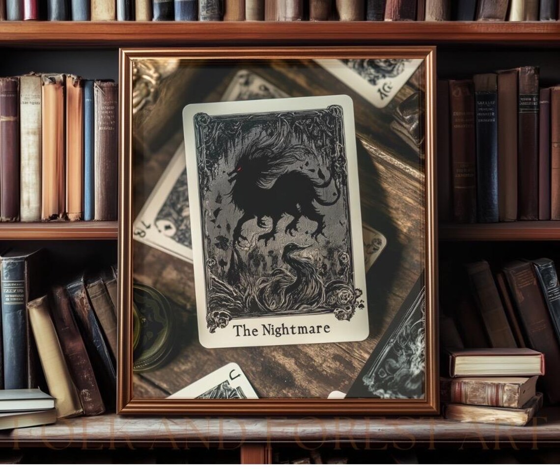 The Nightmare Card | Fine Art Digital Download | Inspired by One Dark ...