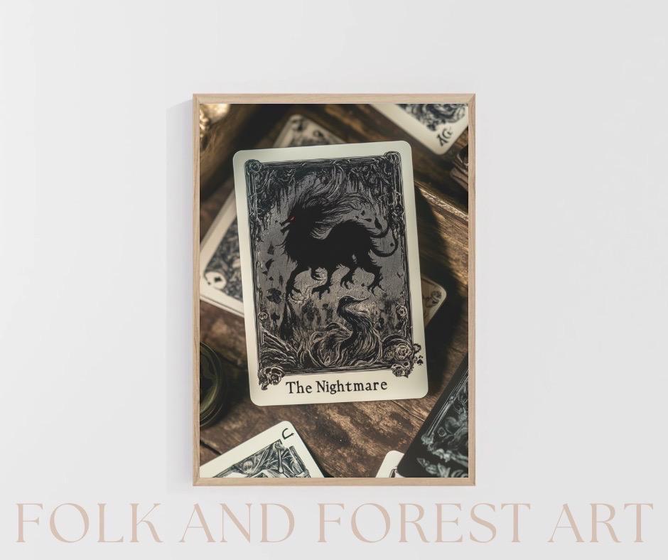 The Nightmare Card | Fine Art Digital Download | Inspired by One Dark ...