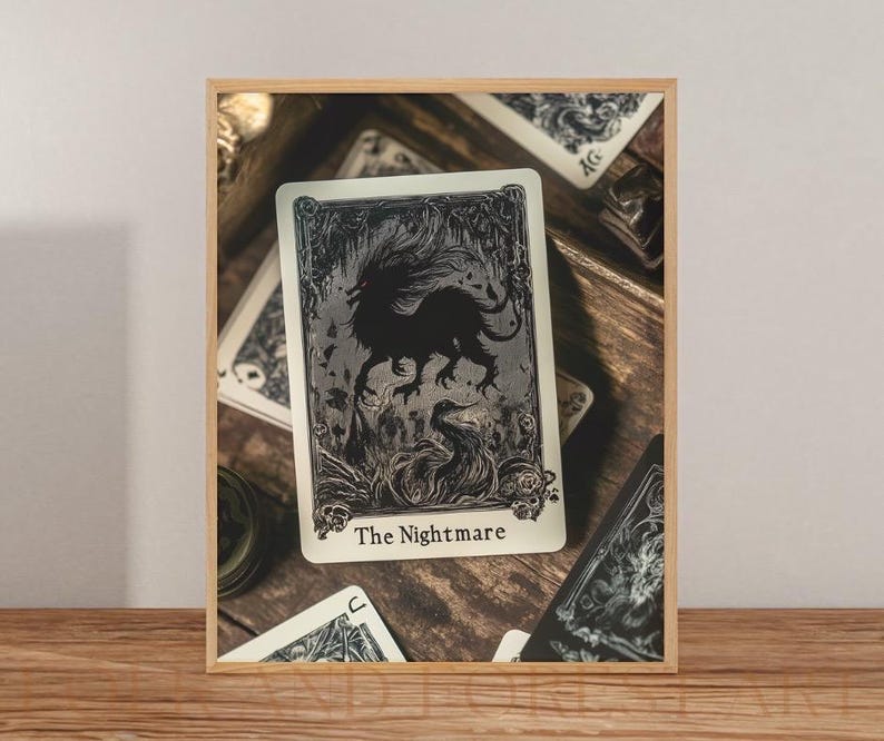 The Nightmare Card | Fine Art Digital Download | Inspired by One Dark ...