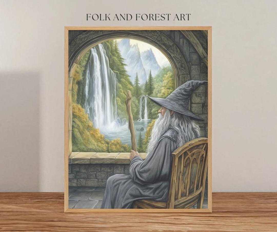 Gandalf in Rivendell Digital Download | Fellowship of the Ring-inspired ...